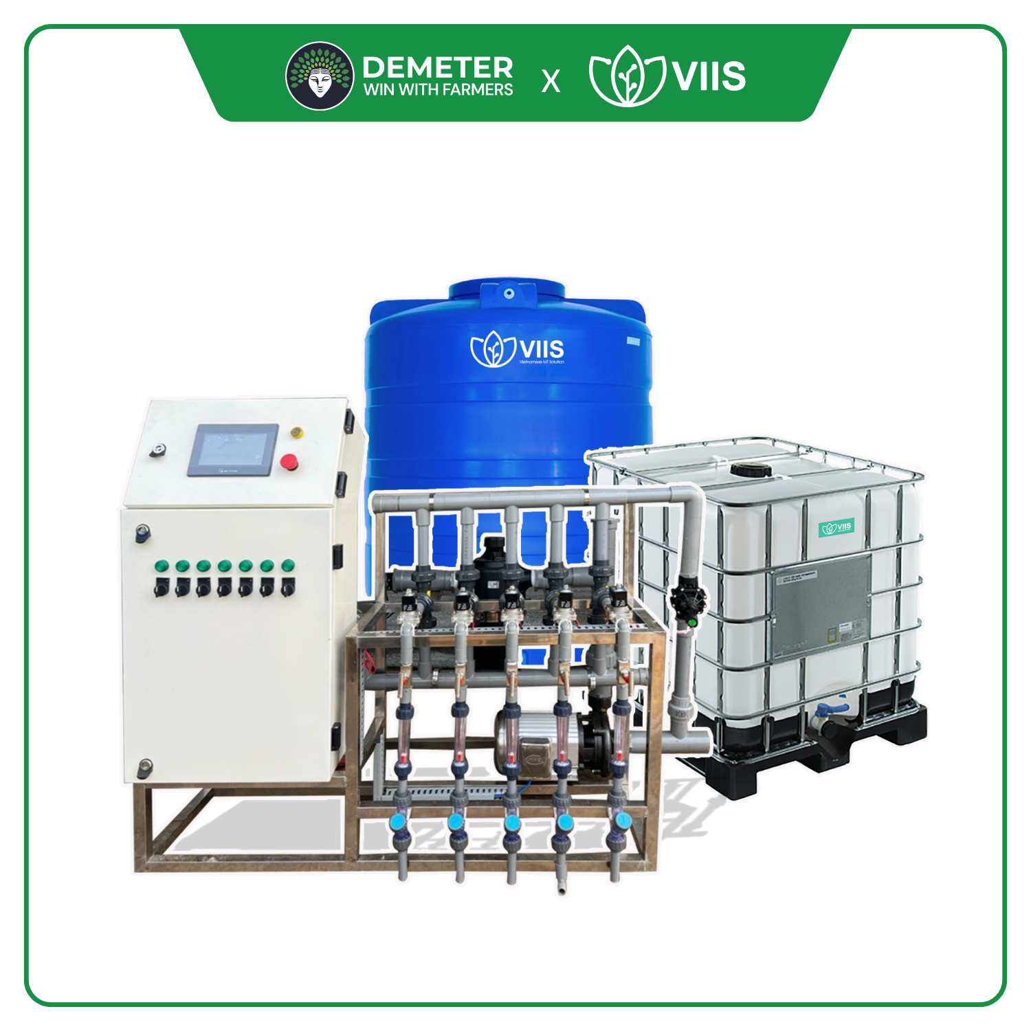 Máy châm phân dinh dưỡng VIIS IRRI-INLINE (3-9 kênh bơm/hút)